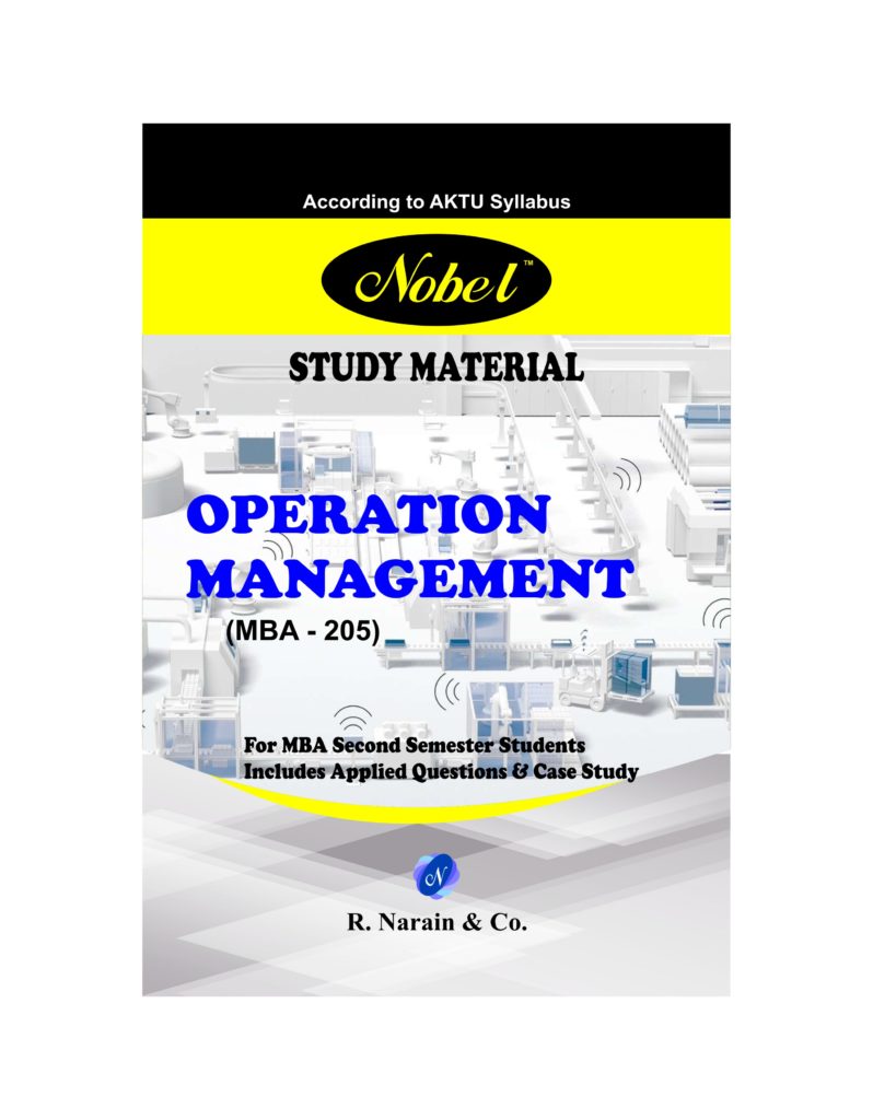 Operation Management | MBA Books & Study Material- RNPD