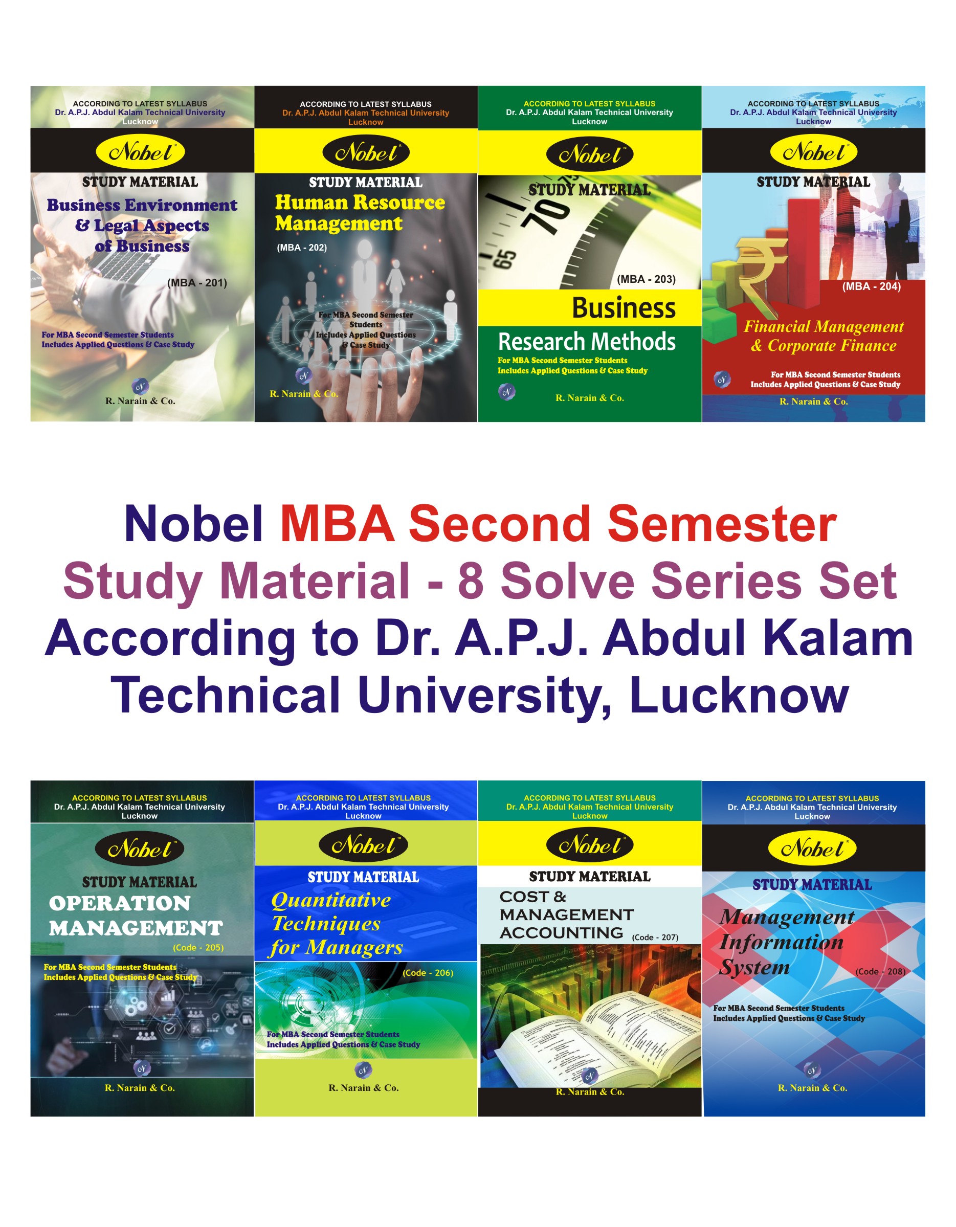 Exclusive Sale: Nobel MBA IInd Semester Study Material - Pack of 8 Books