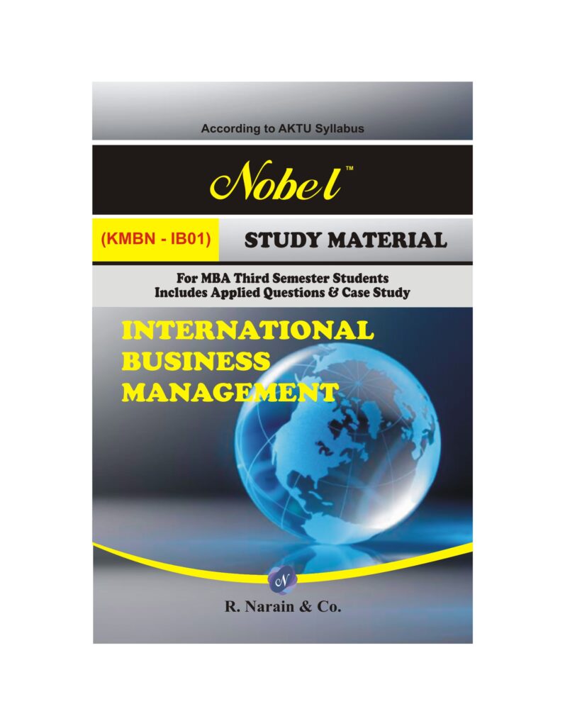 International Business Management (IB01) - RNPD