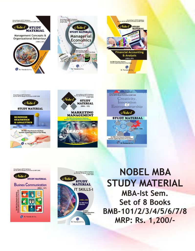 MBA 1st Semester Study Material & Ebooks - RNPD
